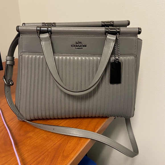 Coach | Bags | Authentic Coach Grace Gray Handbag | Poshmark